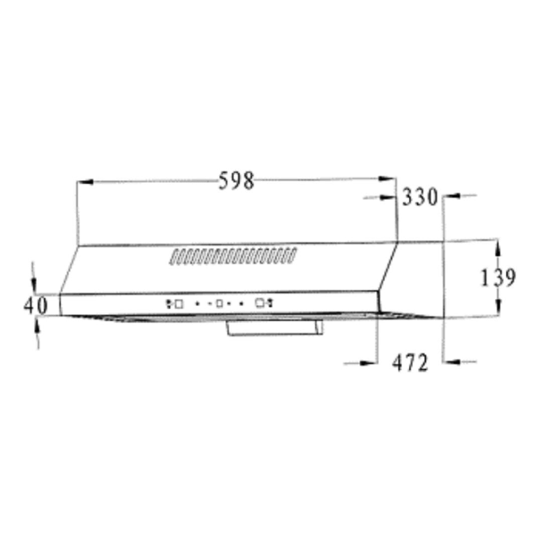 Turbo Cooker Hood TA65-802-60SS – Cookka Store